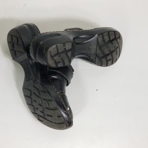 Thom McAn | Shoes | Thom Mcan Shackle Black Clogs Sz 75 | Poshmark